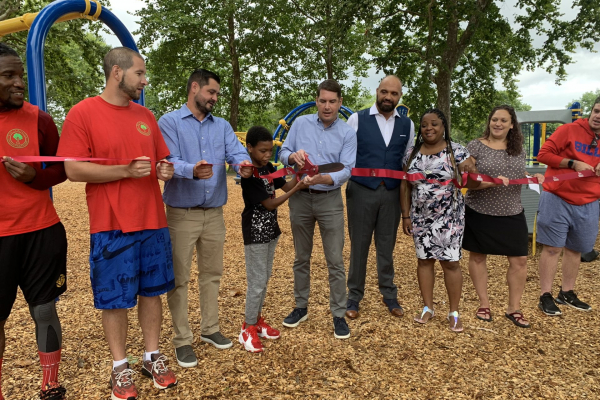» Ribbon Cutting Ceremony Opens Norwood Park Playground